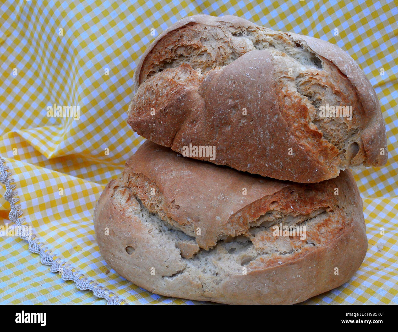 homemade cut bread Stock Photo - Alamy