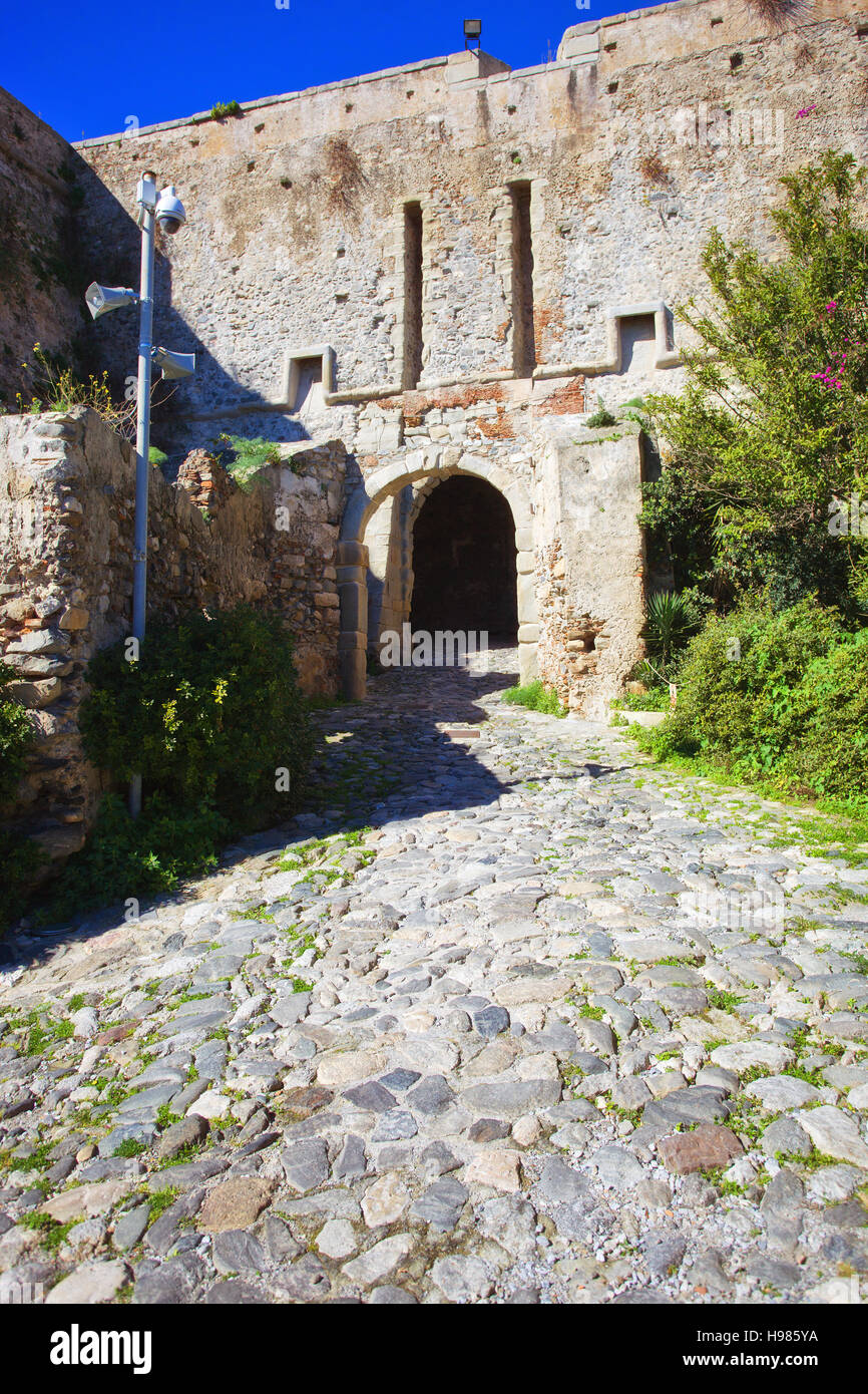 Fortress, CItadel end Castle of Milazzo, Sicily Stock Photo - Alamy