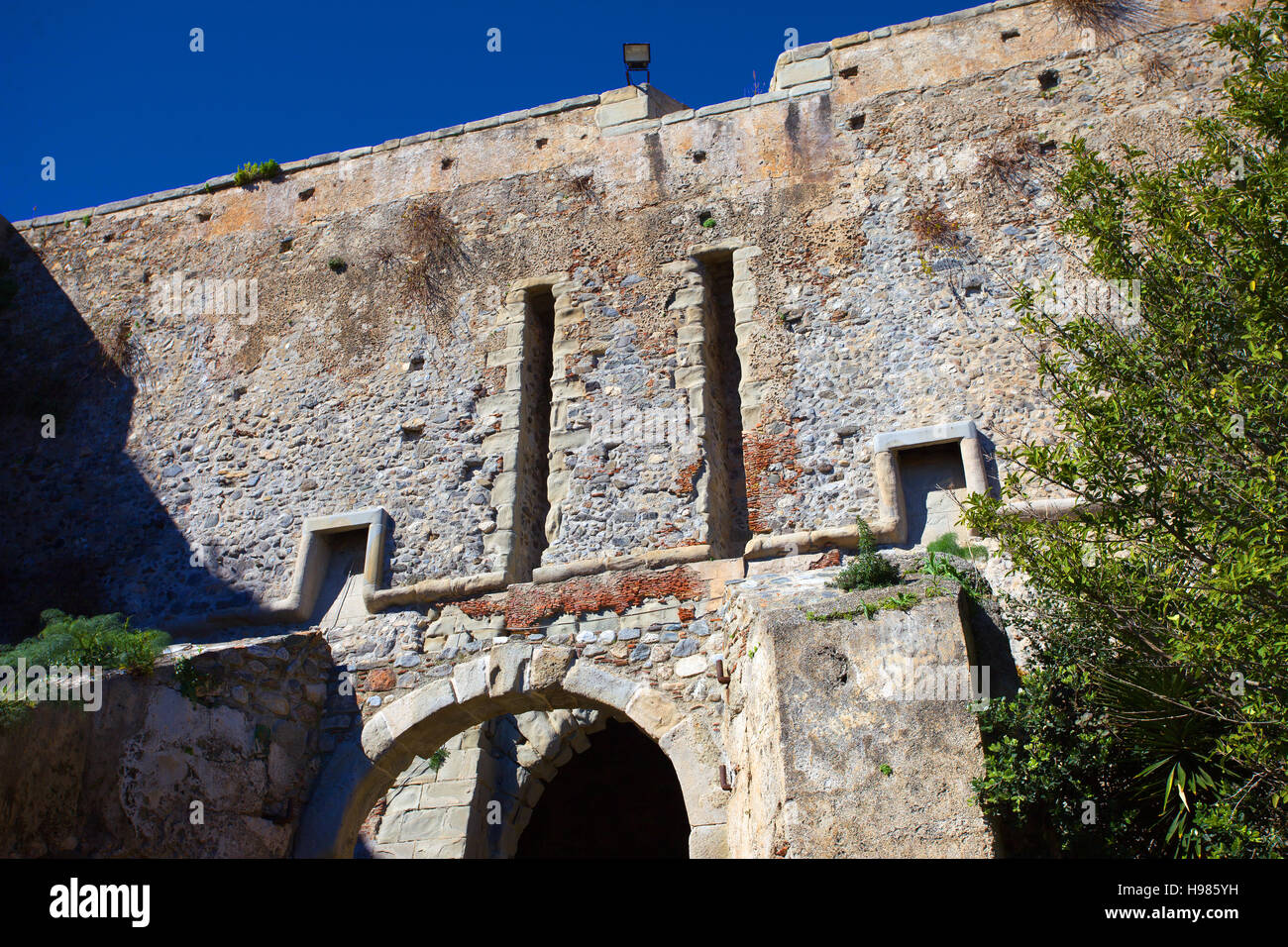 Fortress, CItadel end Castle of Milazzo, Sicily Stock Photo - Alamy