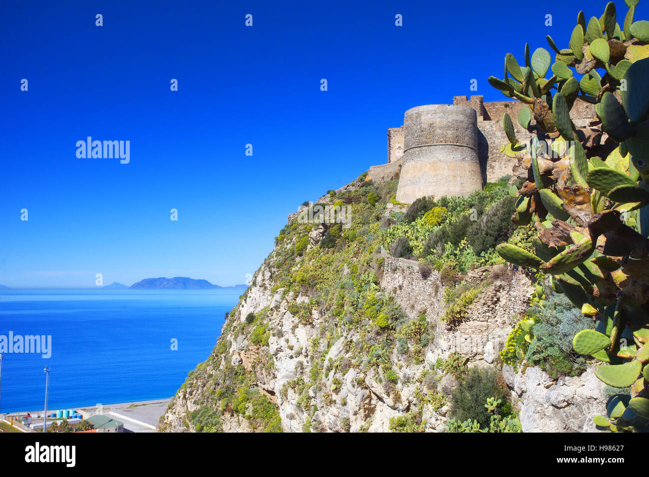 Fortress, CItadel end Castle of Milazzo, Sicily Stock Photo - Alamy