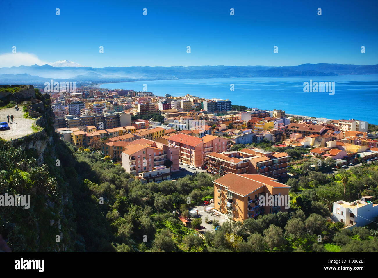 Milazzo sicily castle coast hi-res stock photography and images - Alamy