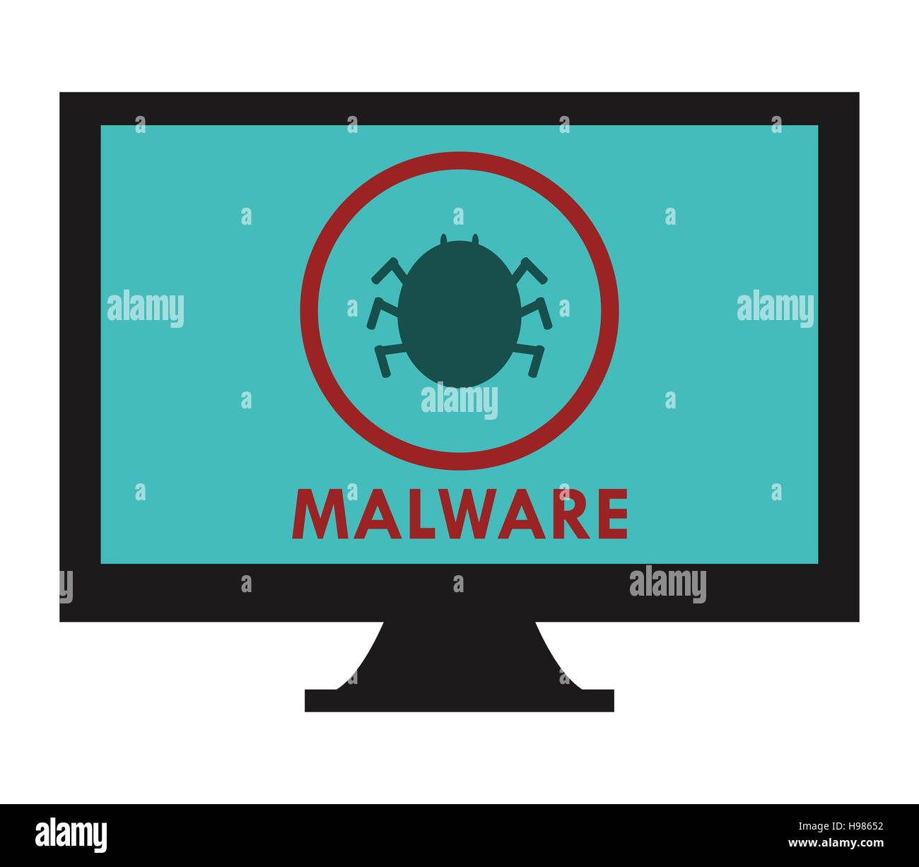 malware on your PC Stock Photo - Alamy