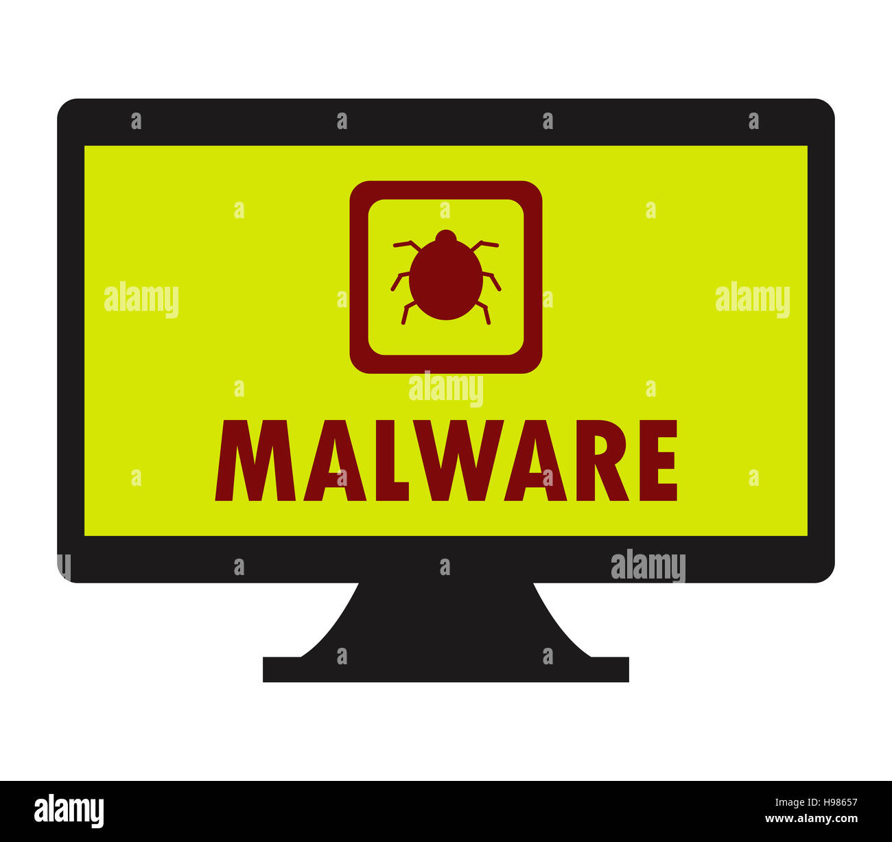 malware on your PC Stock Photo - Alamy