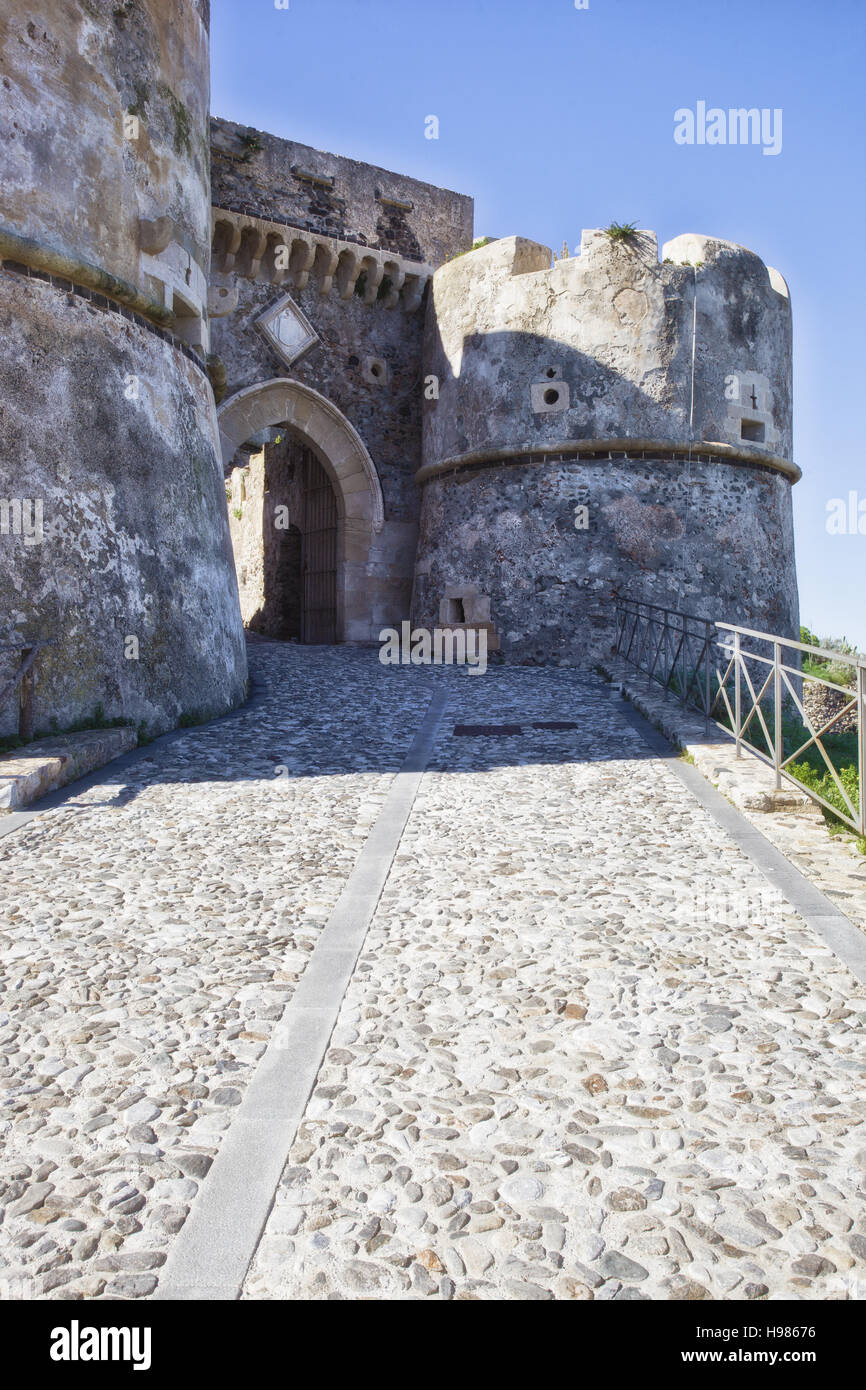 Fortress, CItadel end Castle of Milazzo, Sicily Stock Photo - Alamy