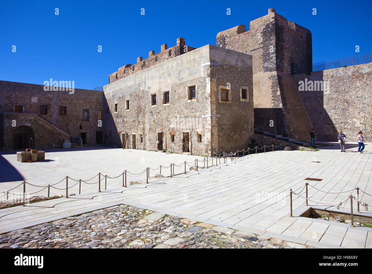 Fortress, CItadel end Castle of Milazzo, Sicily Stock Photo - Alamy
