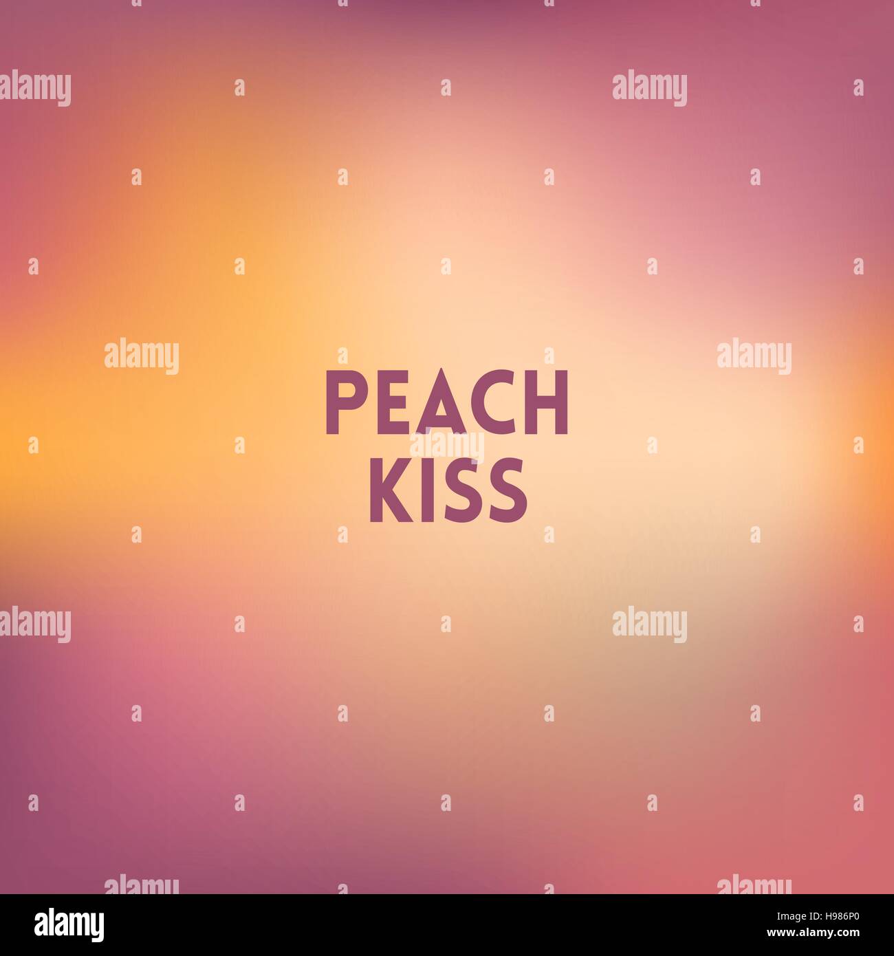 square blurred background - peach colors With quote - peach kiss Stock ...