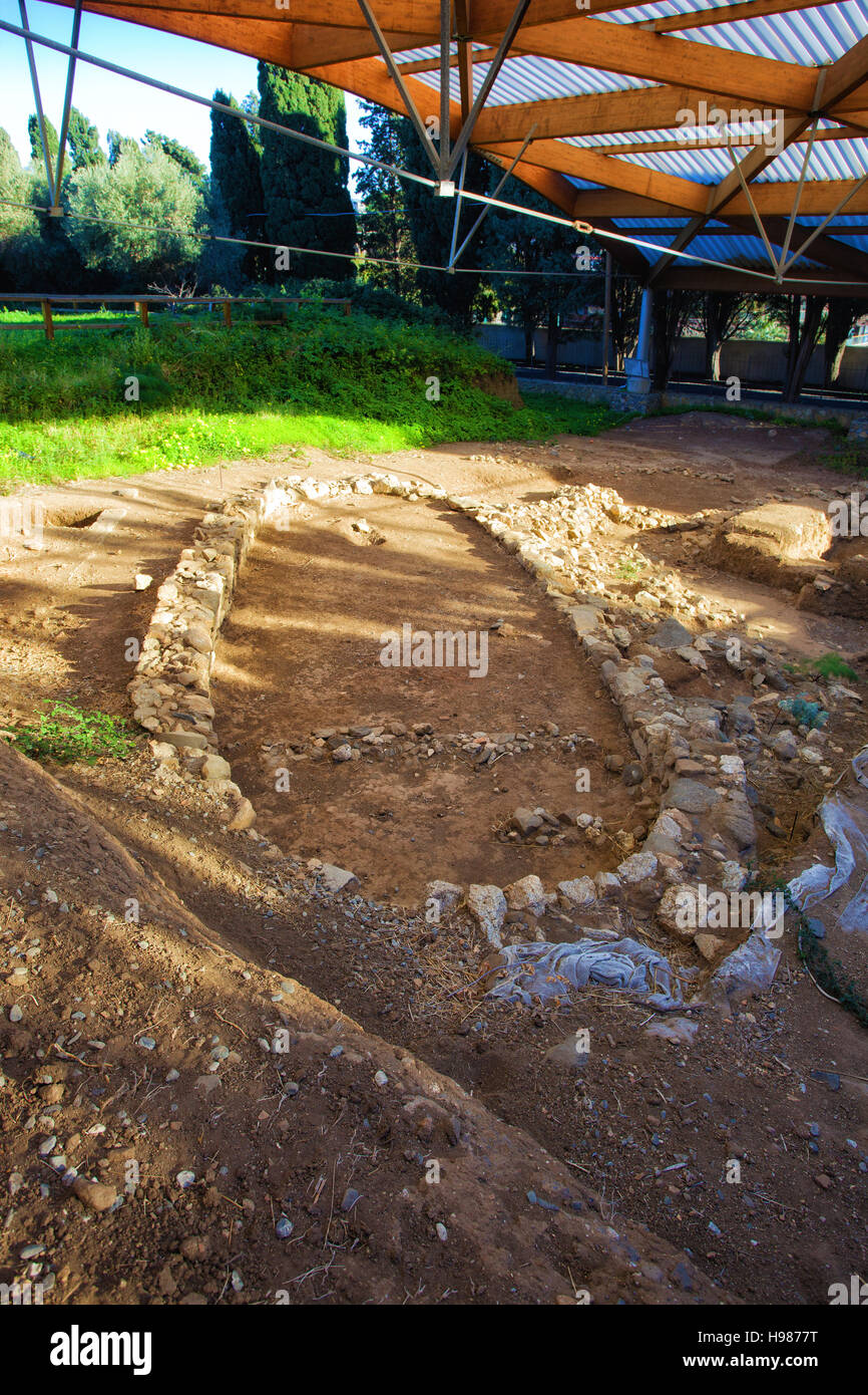 Prehistoric huts of old bronze. Viale dei Cipressi village to Milazzo ...