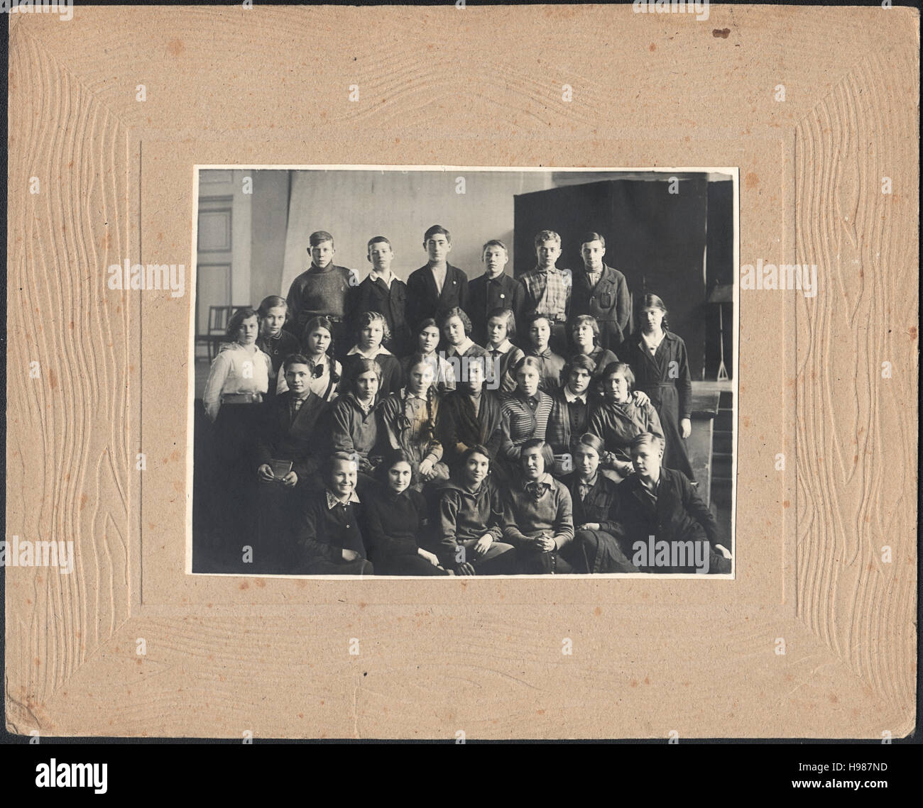 Vintage teenagers school hi-res stock photography and images - Alamy