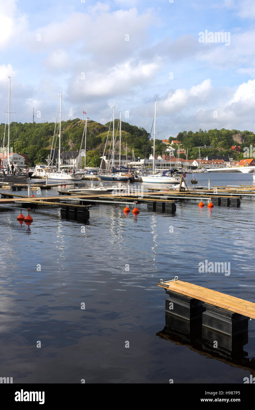 Port of Mandal in Norway Stock Photo - Alamy