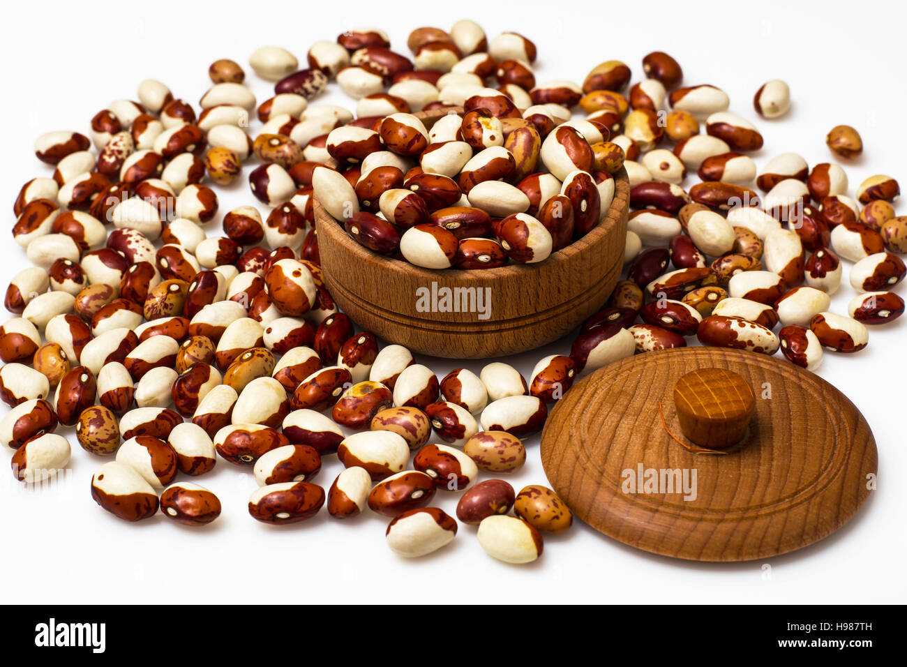 Dried White Beans Isolated on White. Studio Photo Stock Photo - Alamy