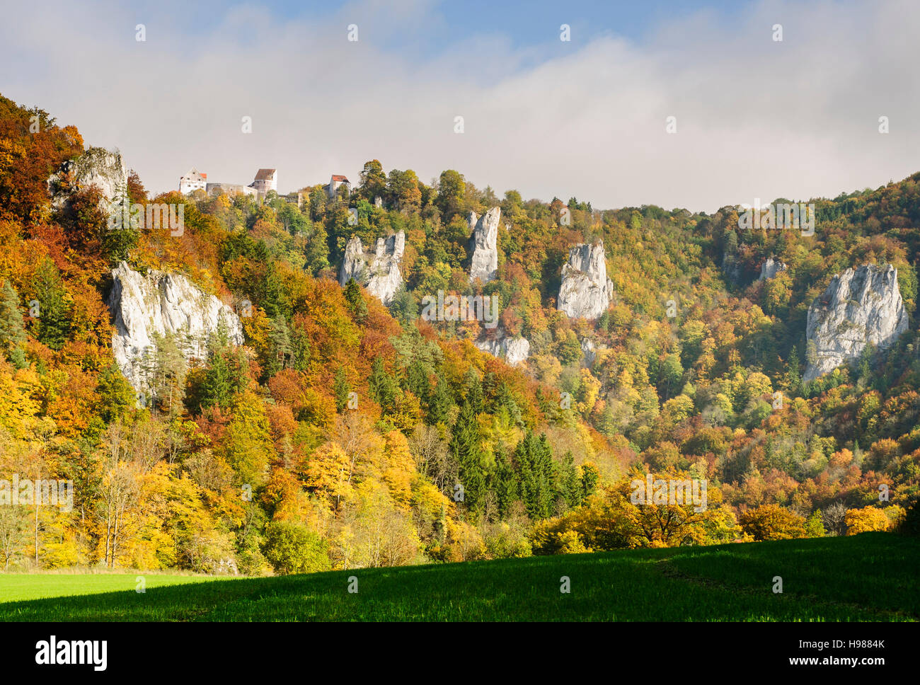 Leibertingen: Wildenstein Castle above the Danube in Upper Danube ...