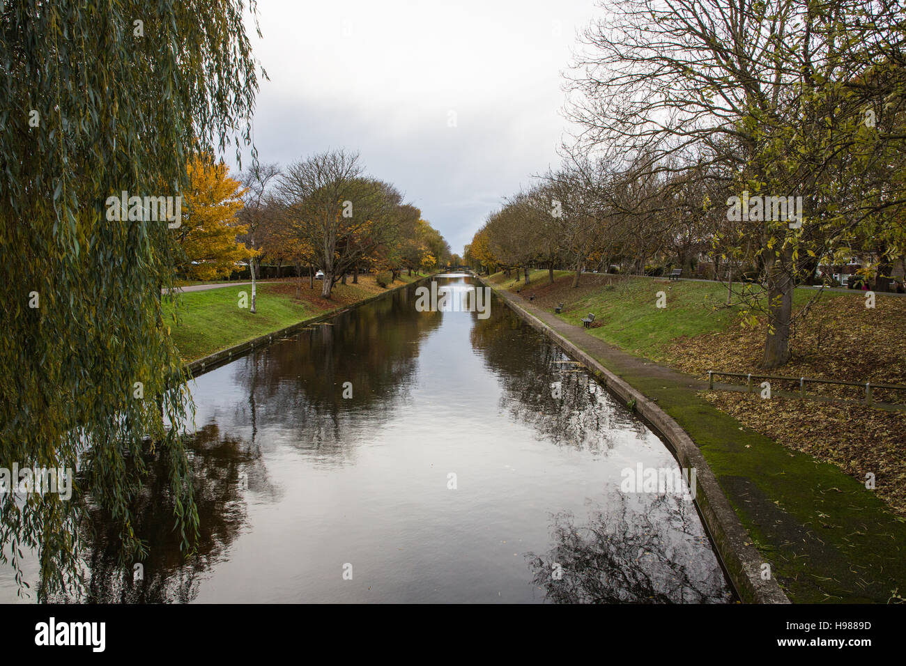 Royal Military Canal,Hythe Stock Photo - Alamy