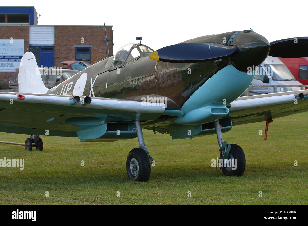 Supermarine Spitfire Vc at Kemble Airport for the annual Air Show Stock ...
