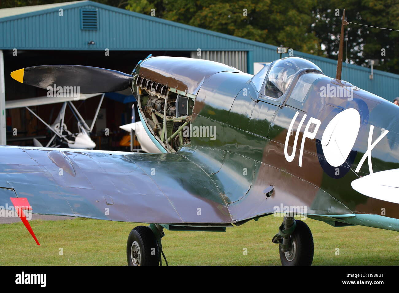 Supermarine Spitfire Vc at Kemble Airport for the annual Air Show Stock ...