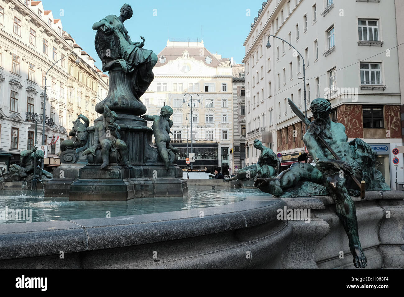 Thunderbolt, or Donnerbrunnen in German, is a Baroque fountain designed ...