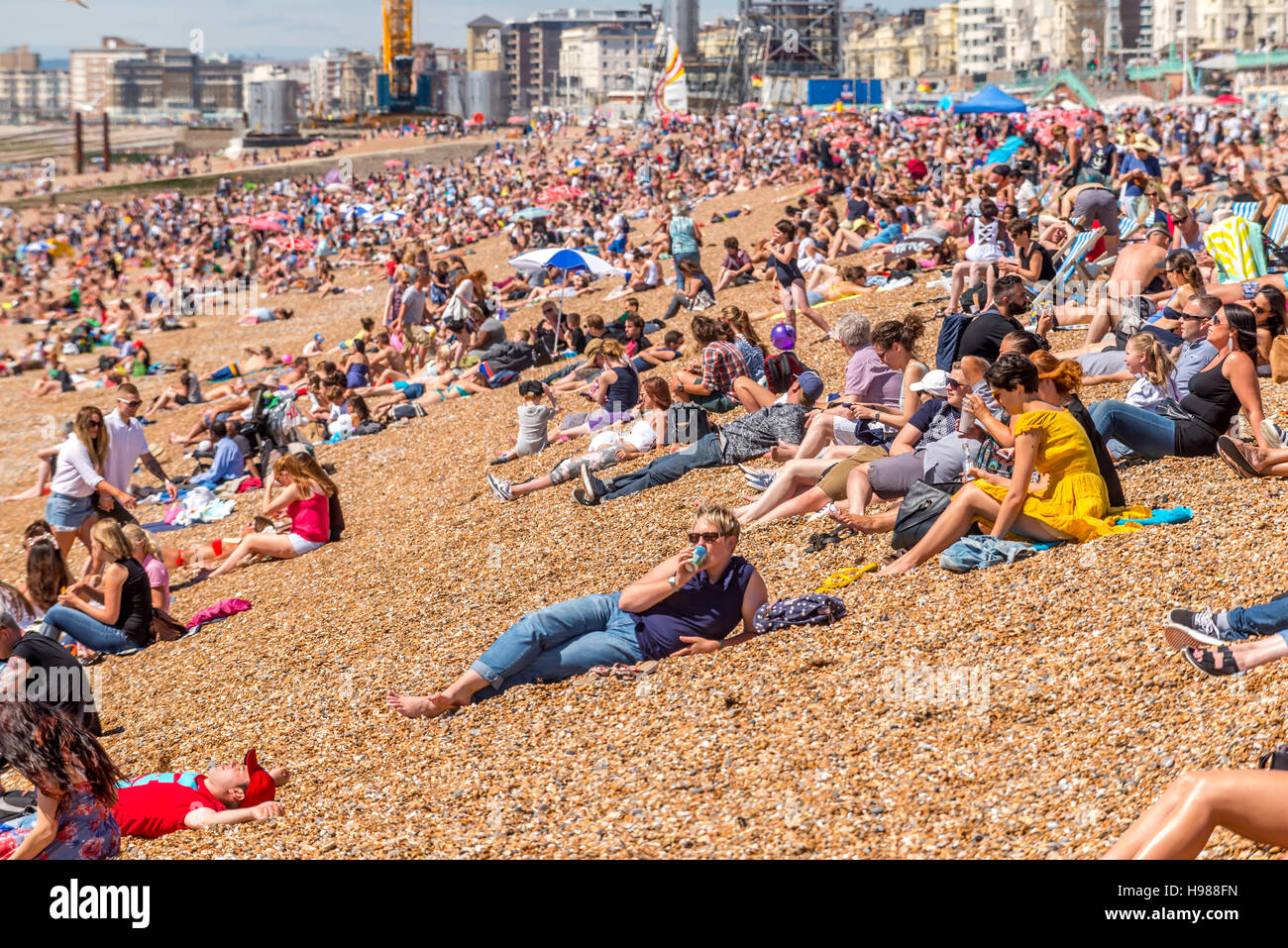 Brighton beach on a sunny spring afternoon Stock Photo - Alamy