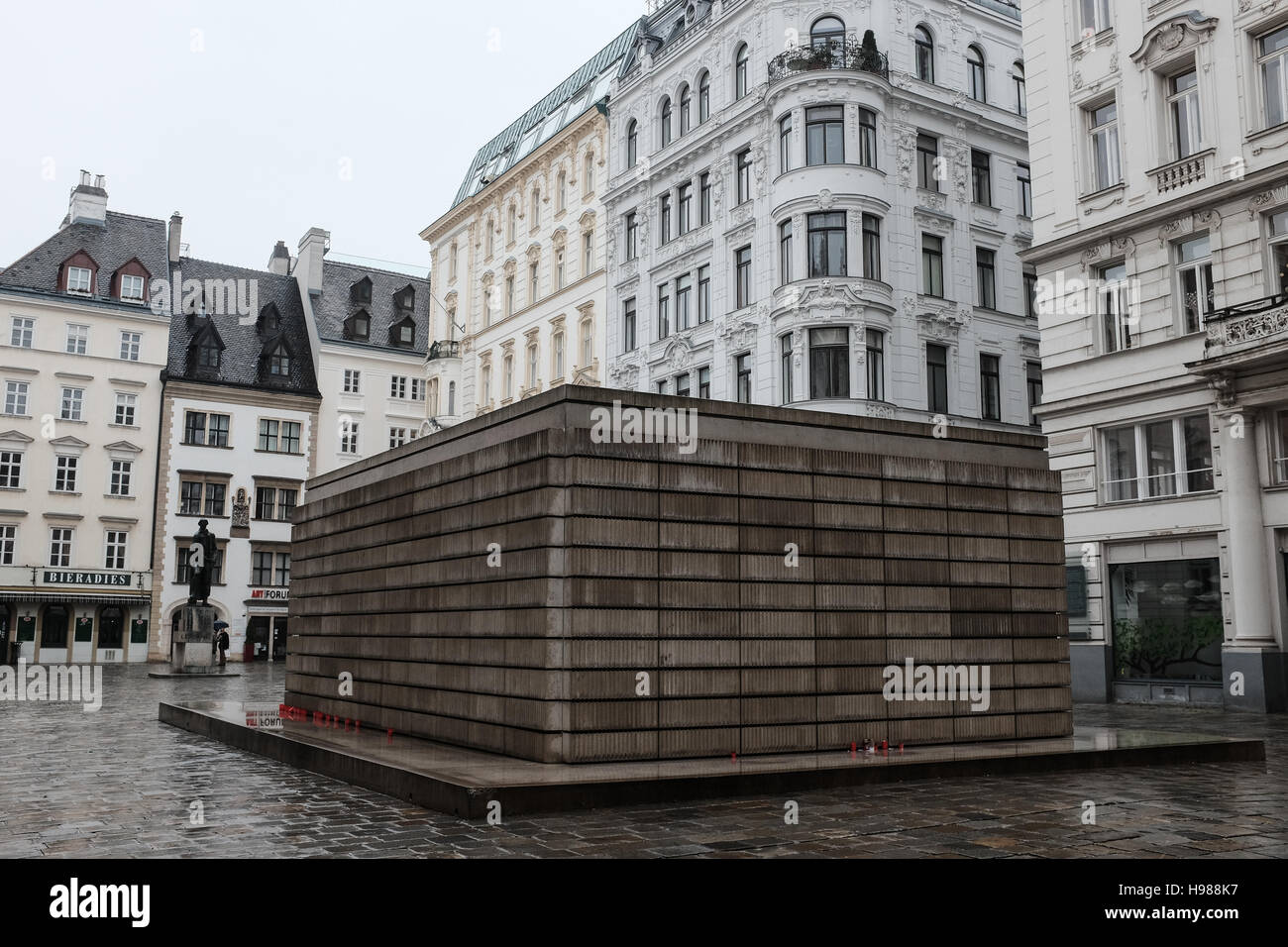 The memorial to the Austrian Jewish victims of the Holocaust is located ...