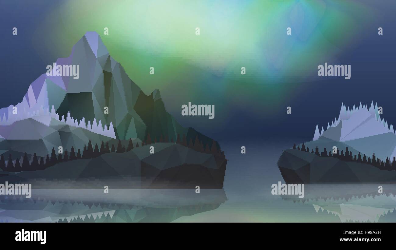 Mountain ridge ocean Stock Vector Images - Alamy