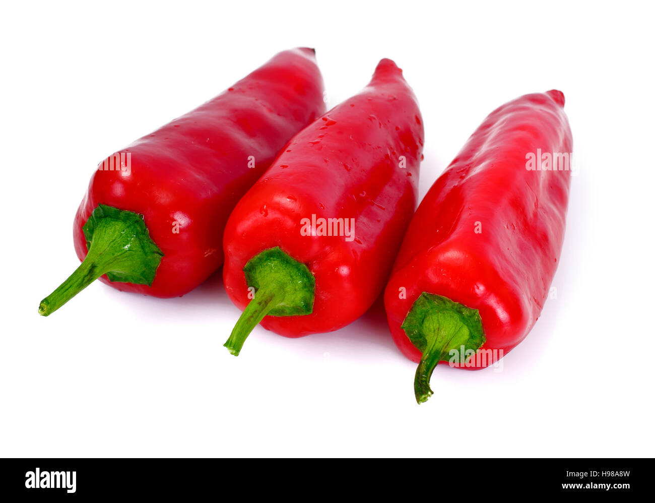 Fresh Red Bell Pepper. Isolated Studio Photo Stock Photo - Alamy