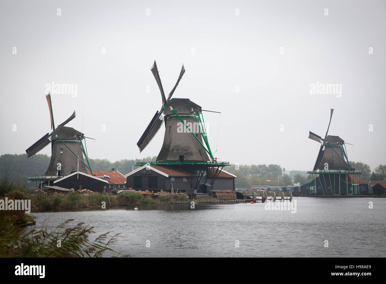 Unique old, authentic, real working windmills in the suburbs of ...
