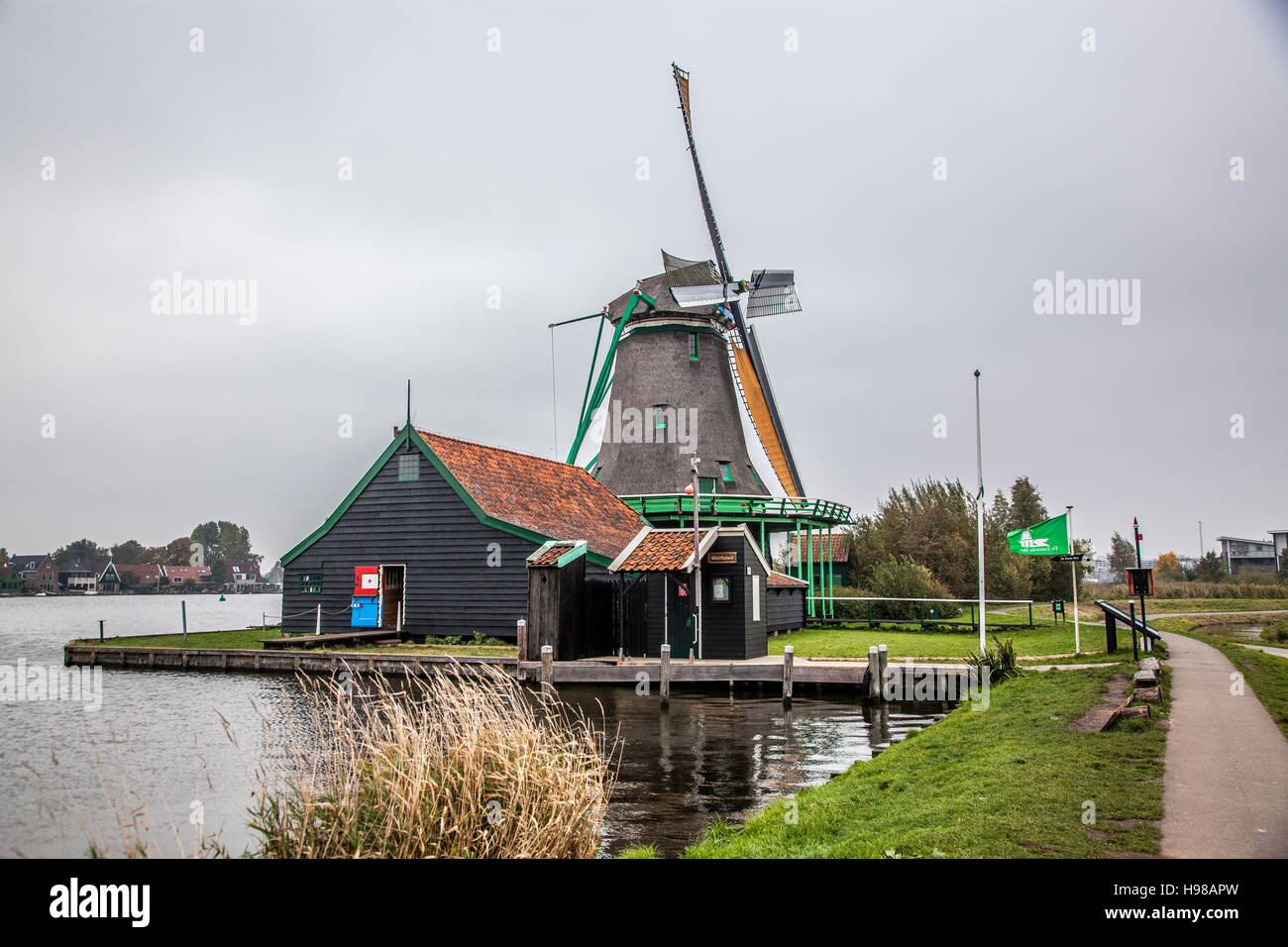 Unique old, authentic, real working windmills in the suburbs of ...