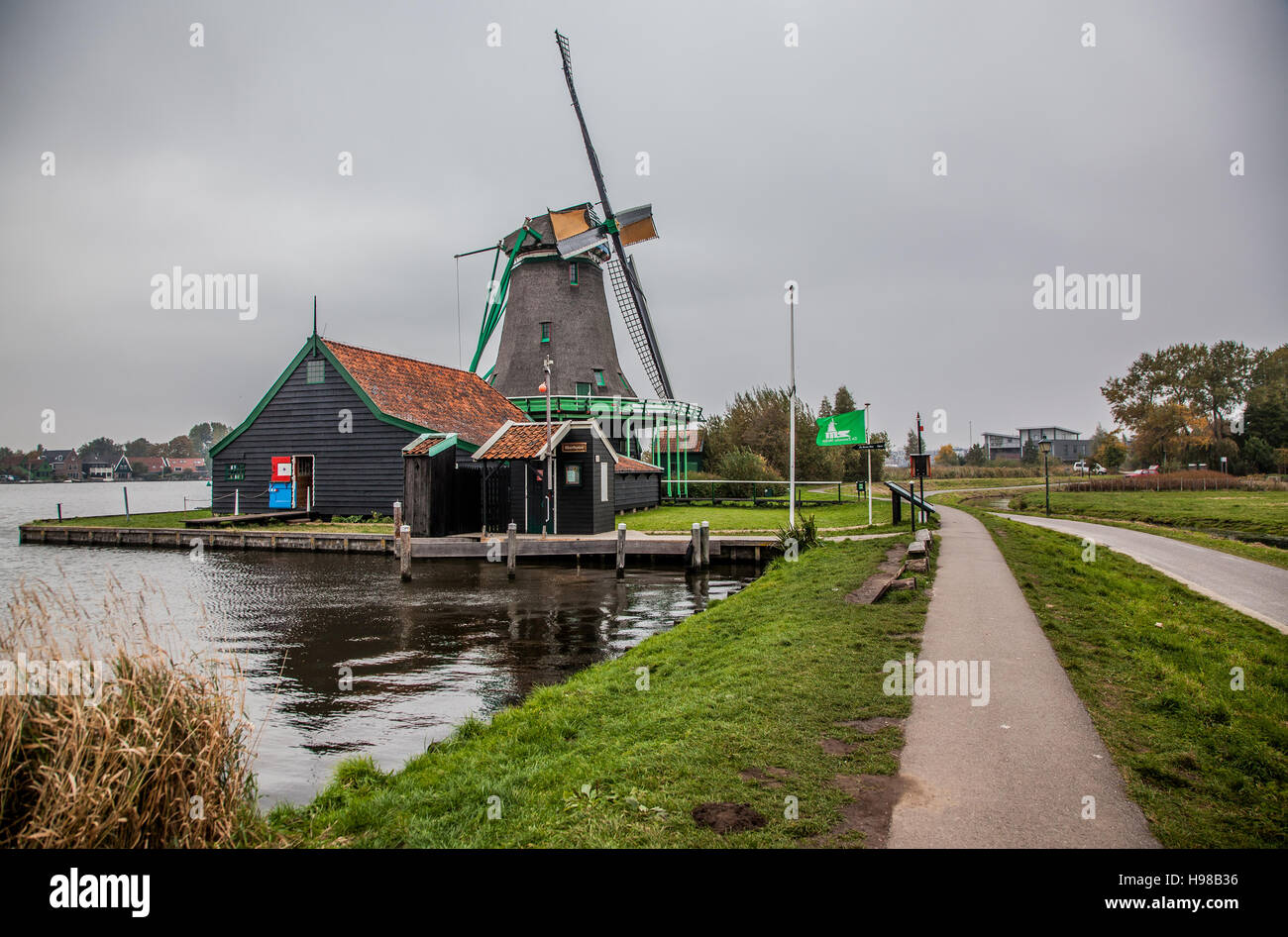 Unique old, authentic, real working windmills in the suburbs of ...