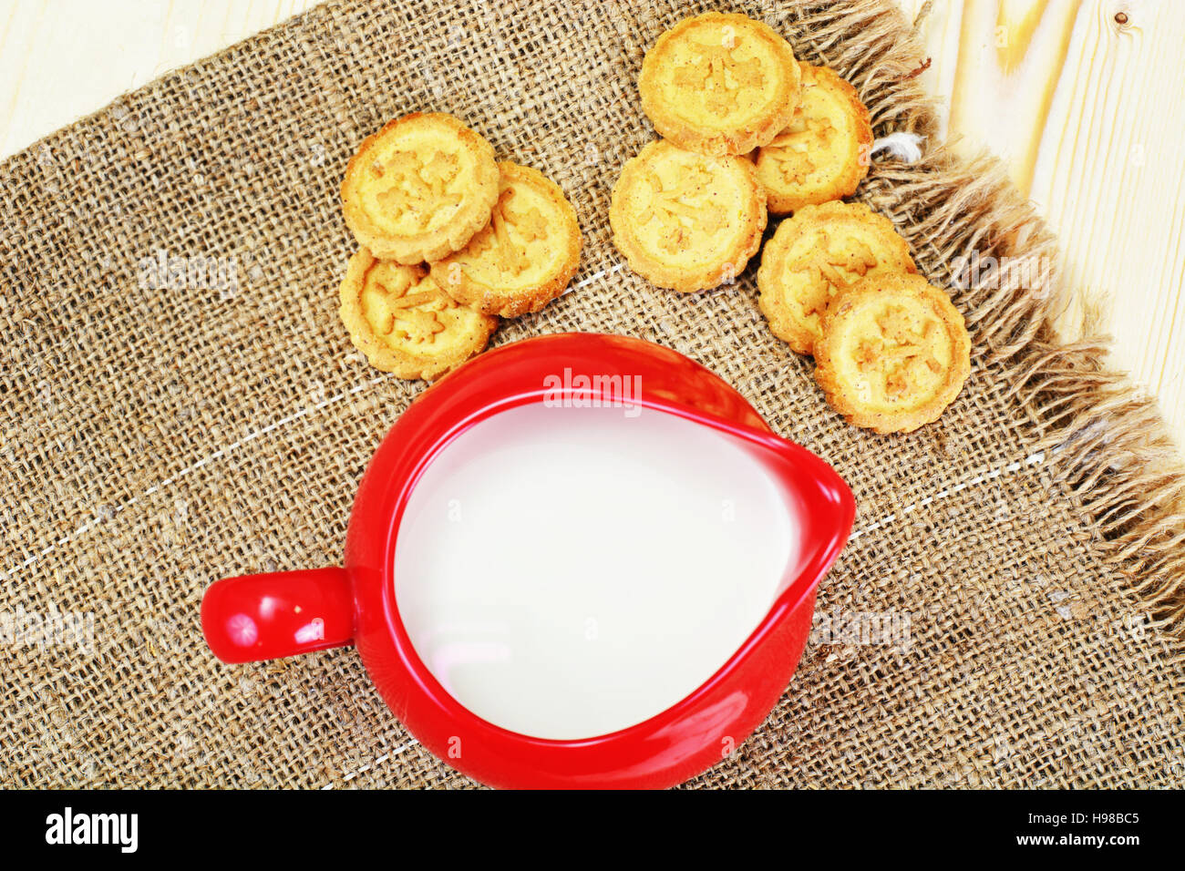 Milk in a Red Earthen Pot Studio Photo Stock Photo - Alamy