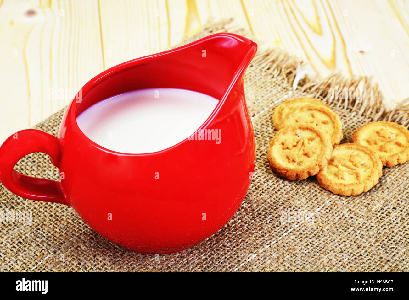 Milk in a Red Earthen Pot Studio Photo Stock Photo - Alamy