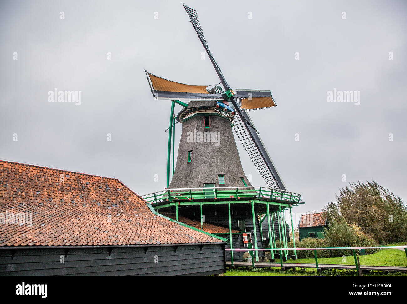 Unique old, authentic, real working windmills in the suburbs of ...
