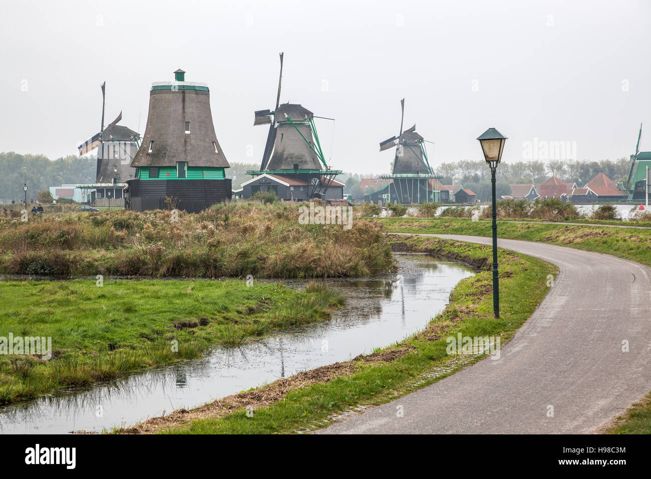Unique old, authentic, real working windmills in the suburbs of ...