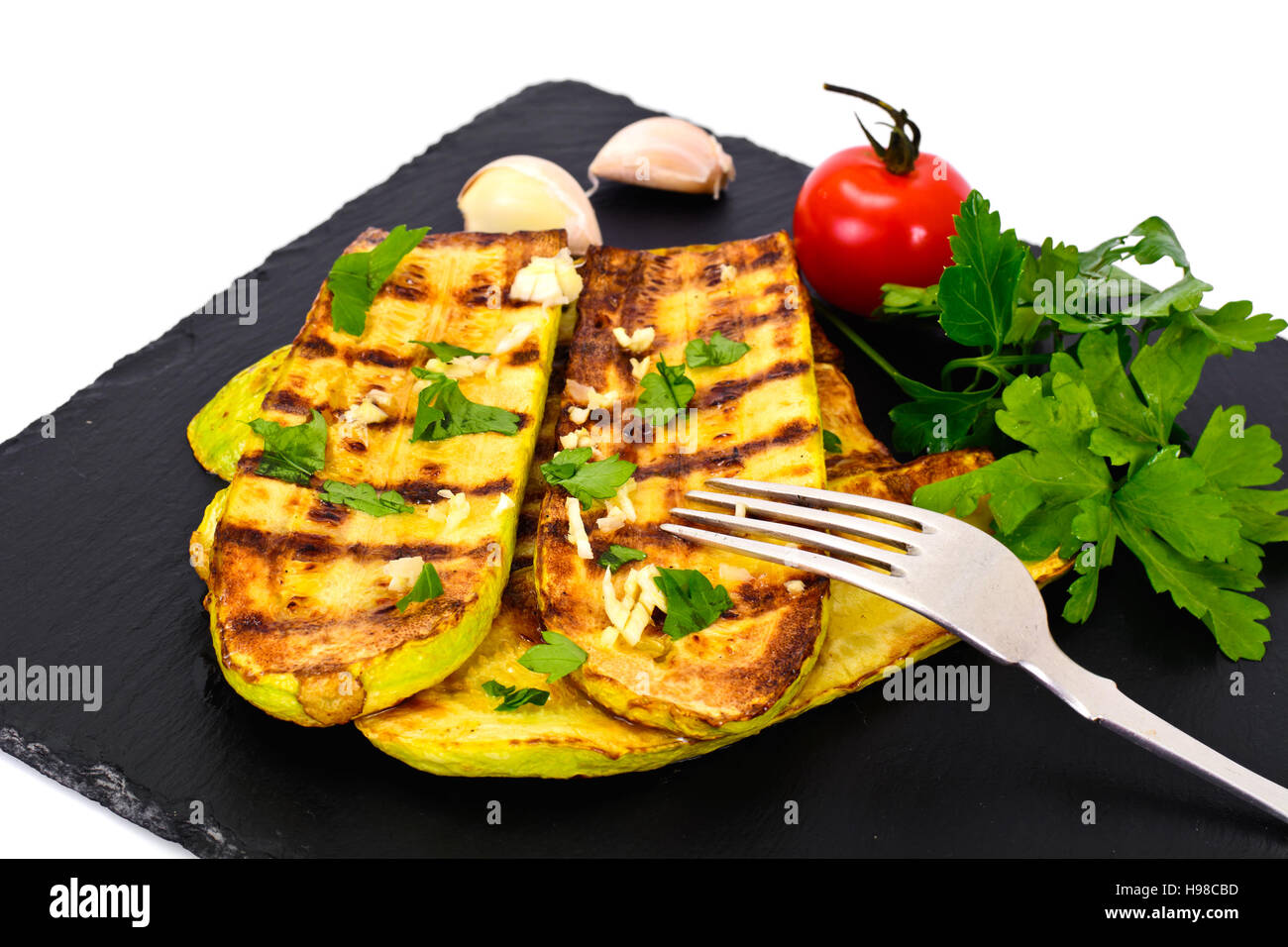 dietary food: Courgettes Zucchini Grill Studio Photo Stock Photo - Alamy
