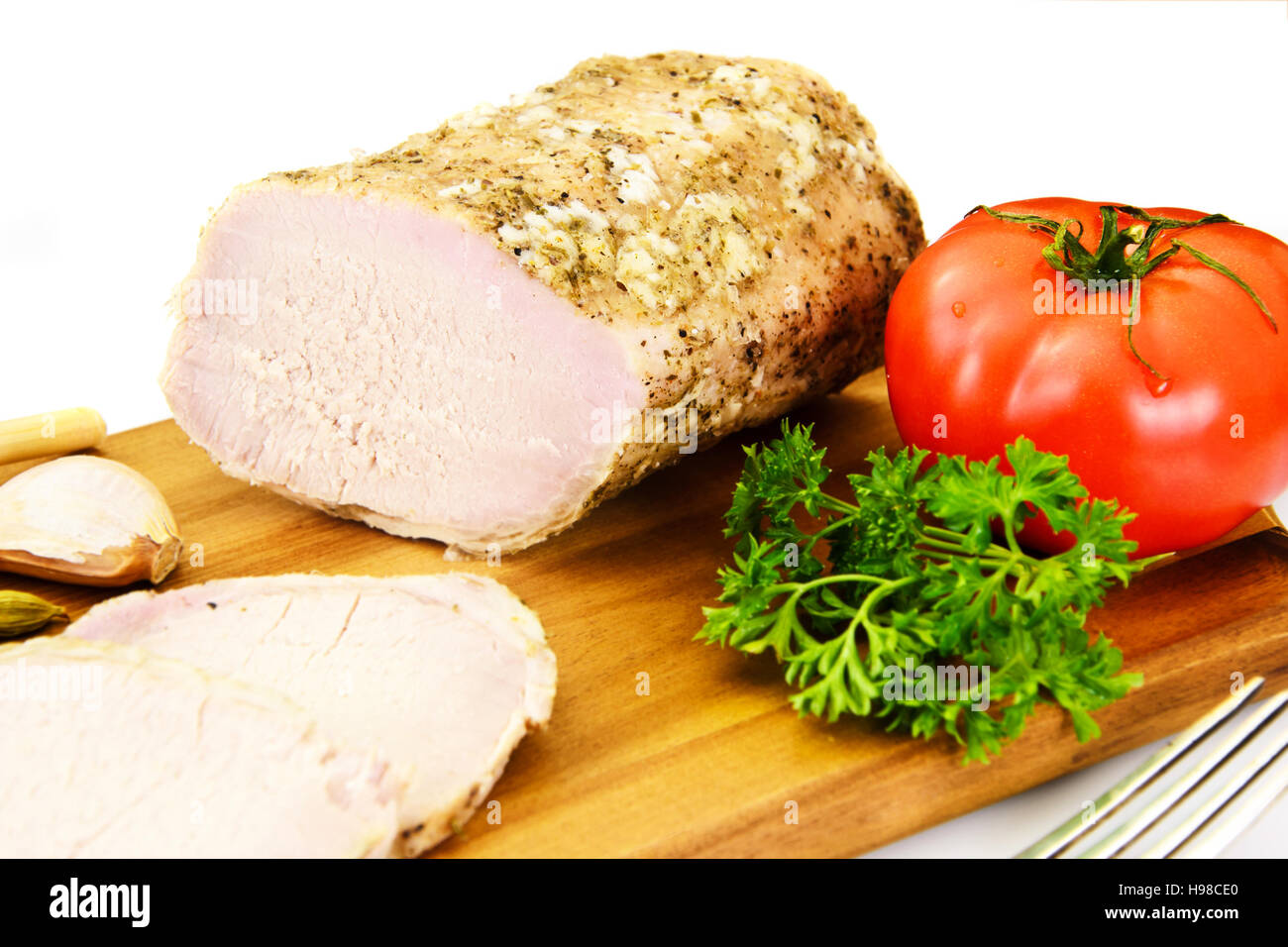 Cold Boiled Pork with Spice. Studio Photo Stock Photo - Alamy