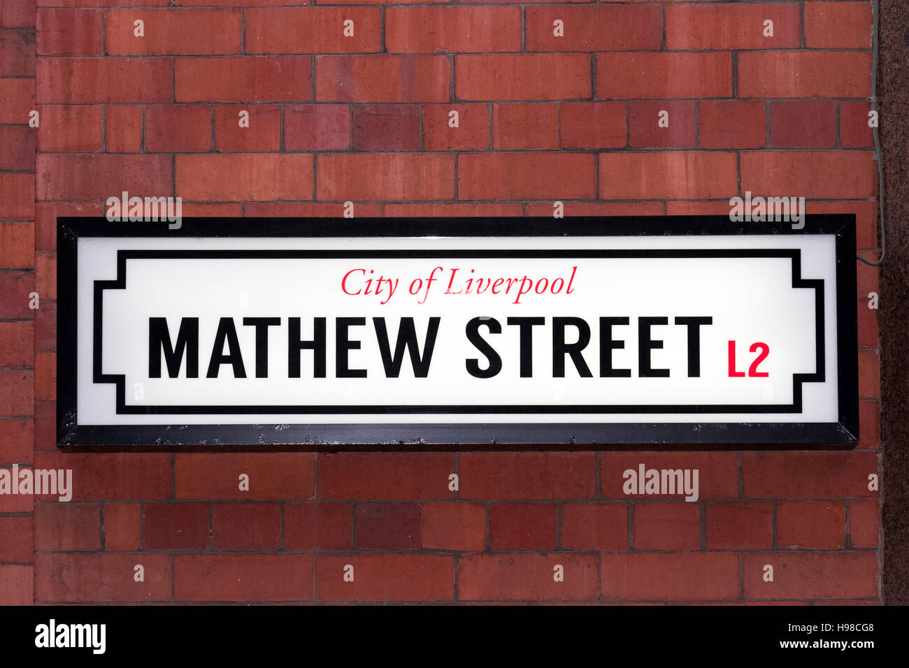 Mathew Street, City of Liverpool, L2, UK Stock Photo - Alamy