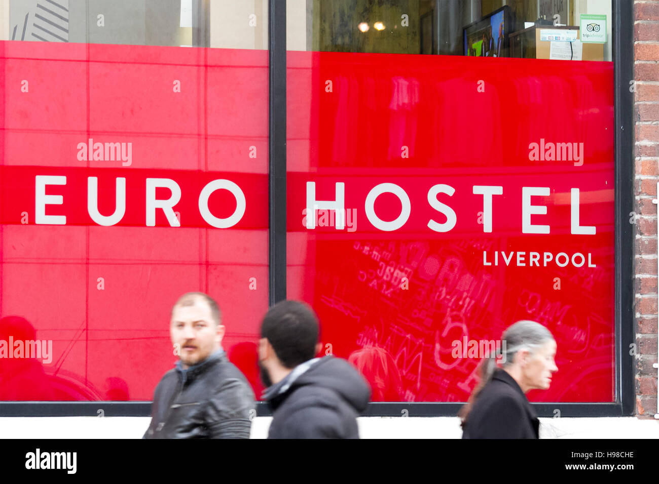 The Euro Hostel in Liverpool, Merseyside, UK Stock Photo - Alamy