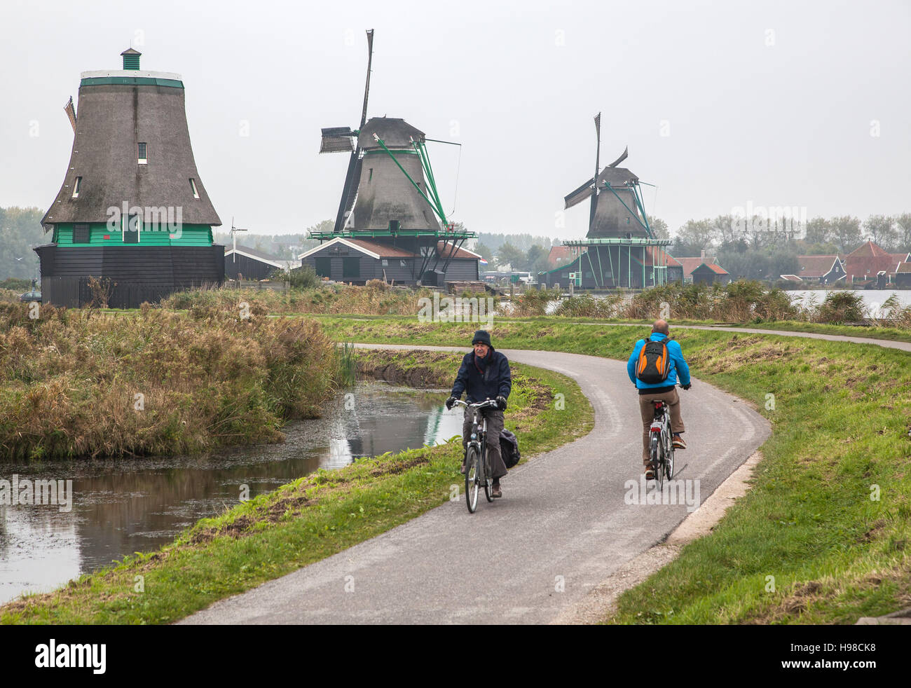 Unique old, authentic, real working windmills in the suburbs of ...