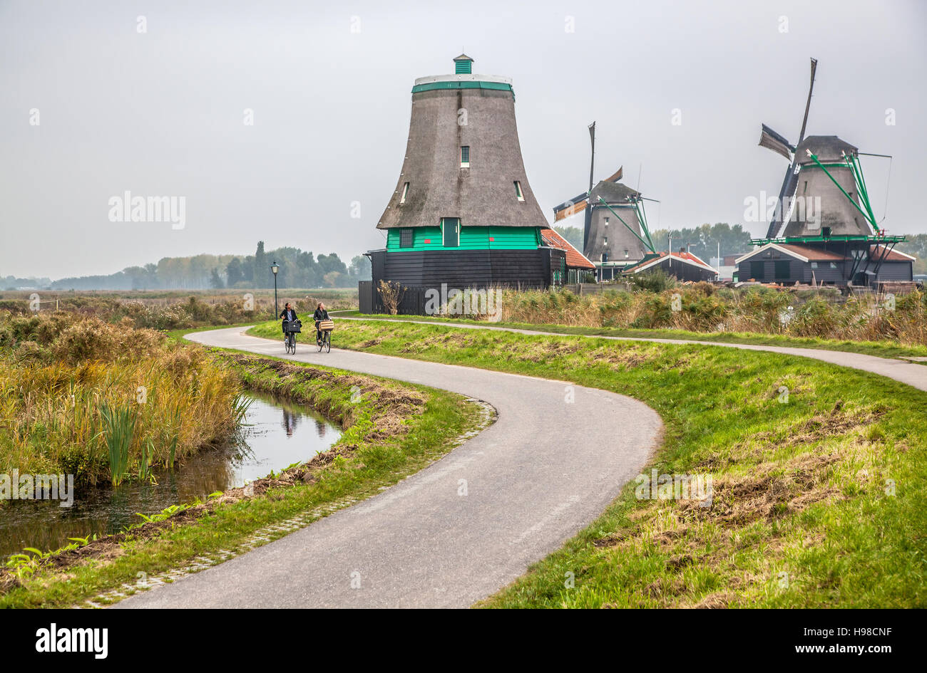 Unique old, authentic, real working windmills in the suburbs of ...
