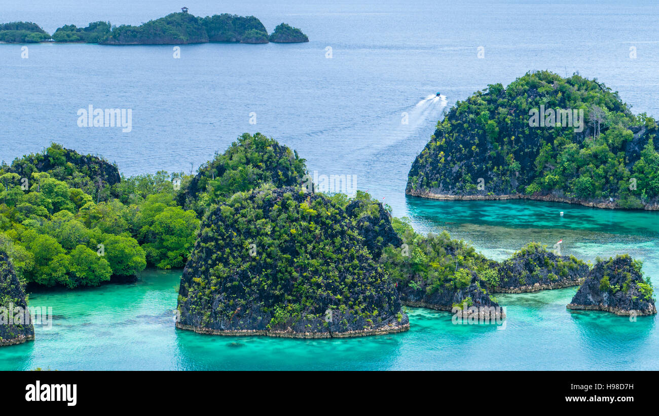 Painemo Island, Blue Lagoon, Raja Ampat, West Papua, Indonesia Stock ...