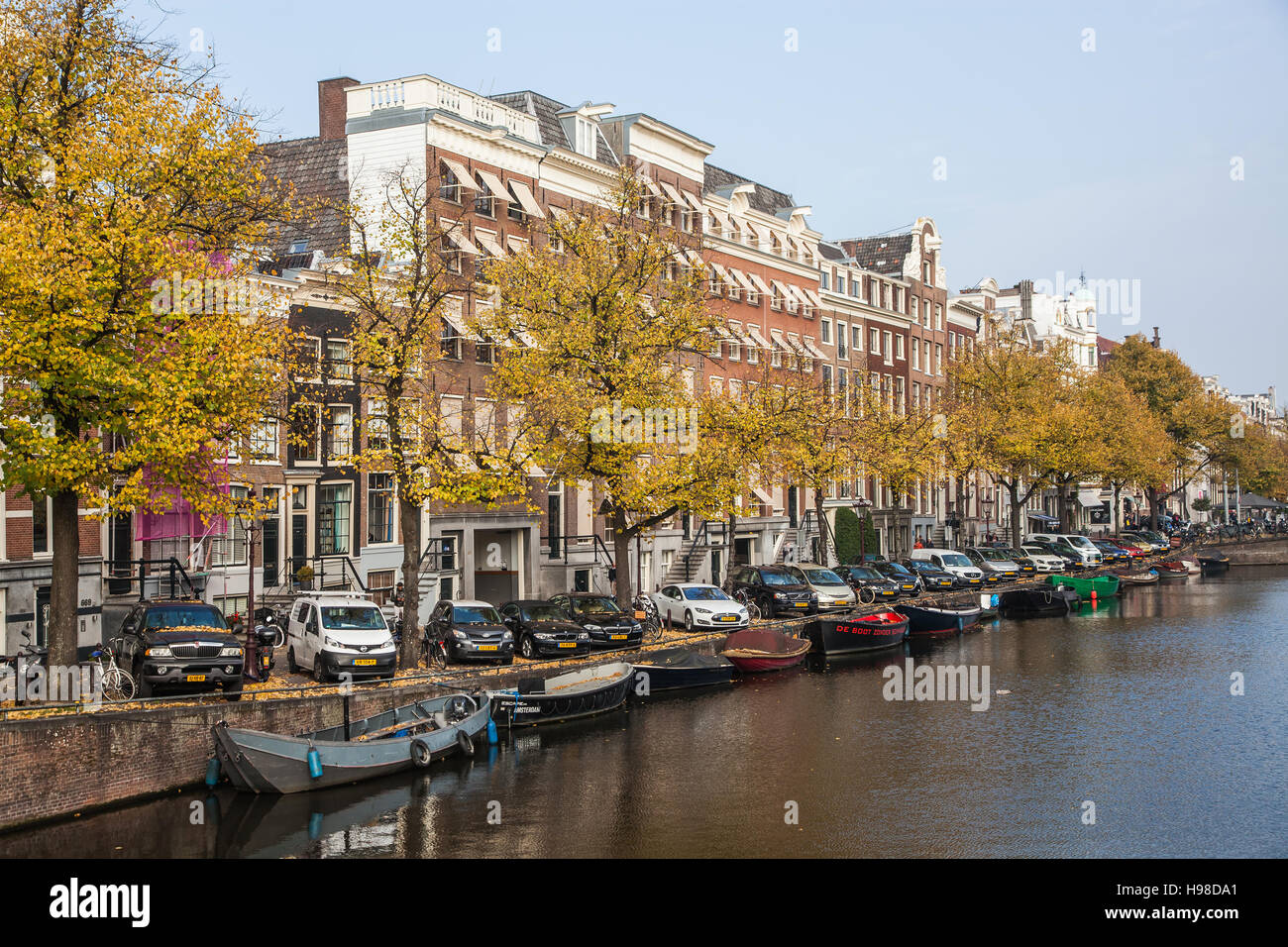Beautiful canals in Amsterdam, the Netherlands Stock Photo - Alamy