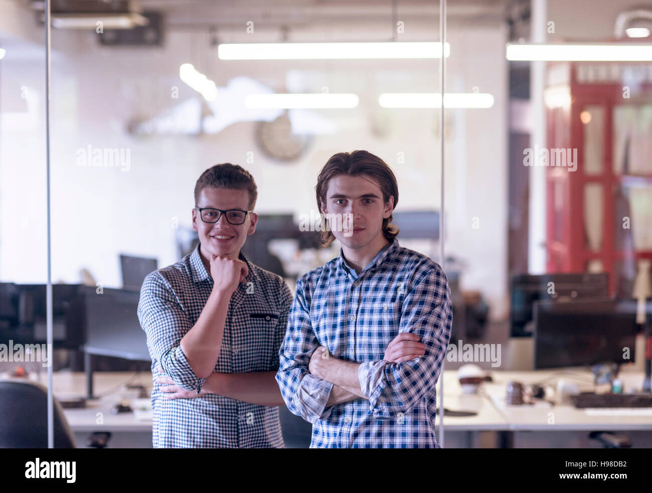 start up business team portrait at modern office interior Stock Photo ...