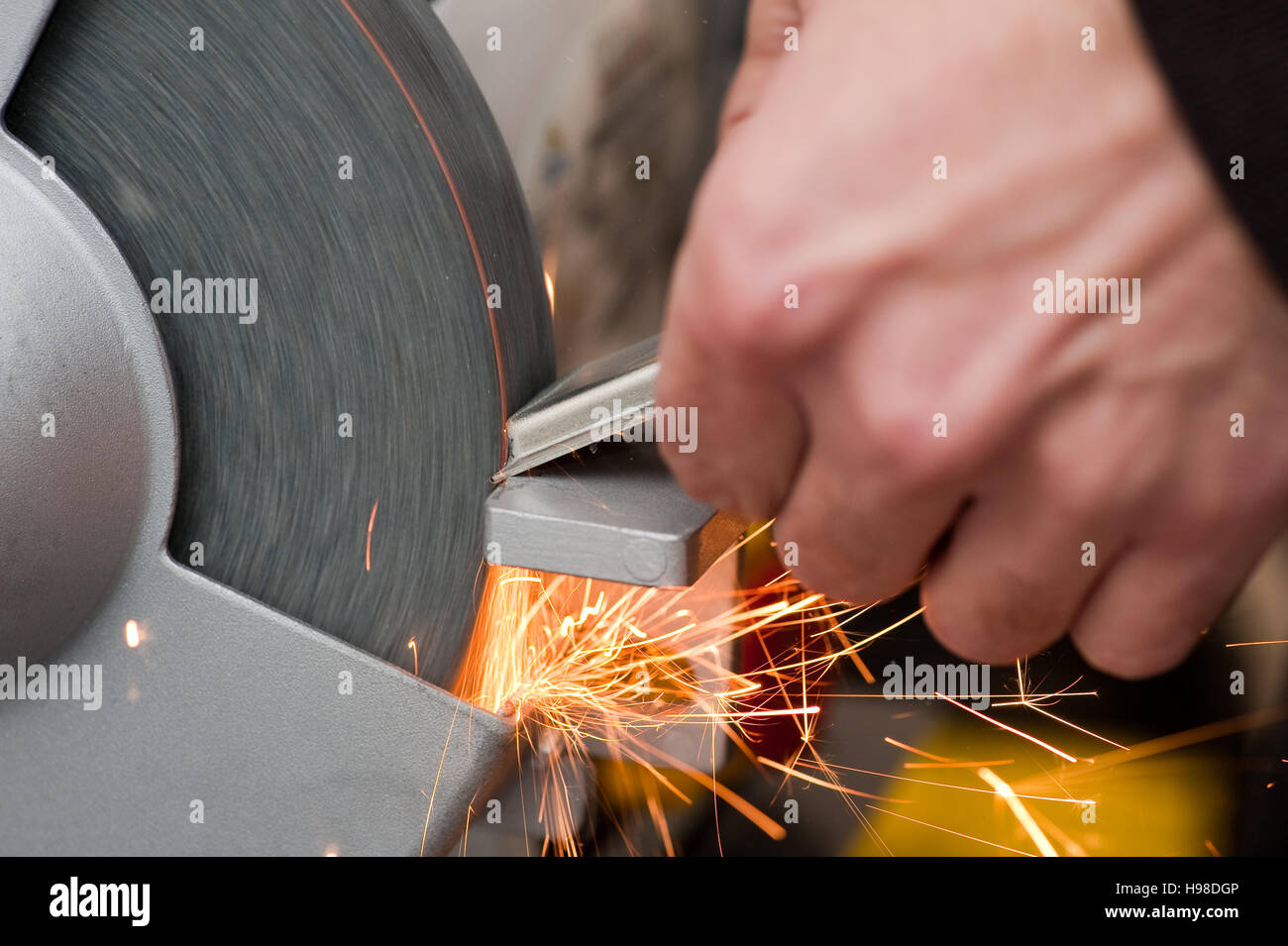 Grinding machine, metalworking Stock Photo - Alamy