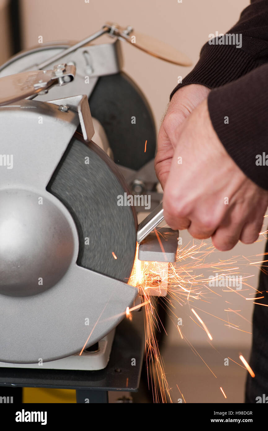 Working grinding machine made hi-res stock photography and images - Alamy