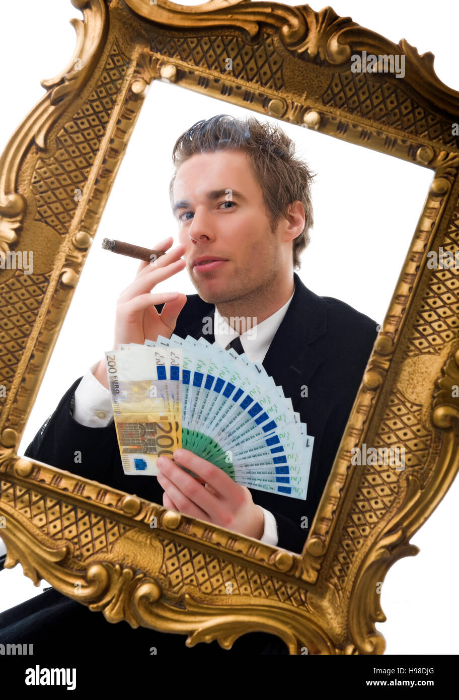 Symbolic picture for a rich man Stock Photo - Alamy