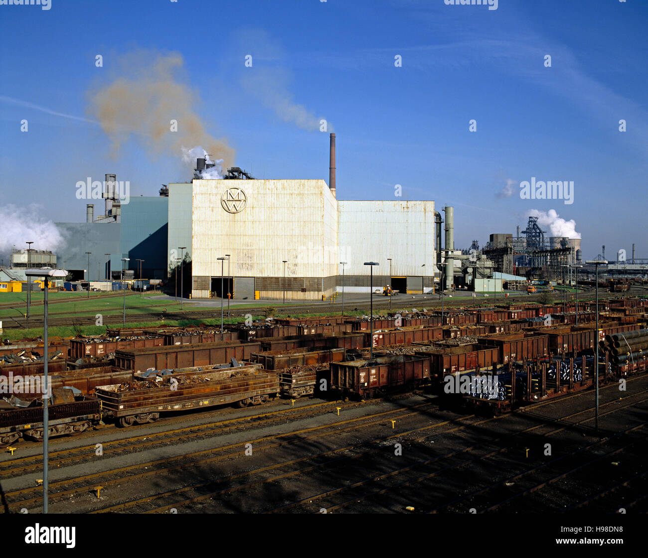 Steelworks, Duisburg, Ruhrgebiet, North Rhine-Westphalia, Germany Stock ...