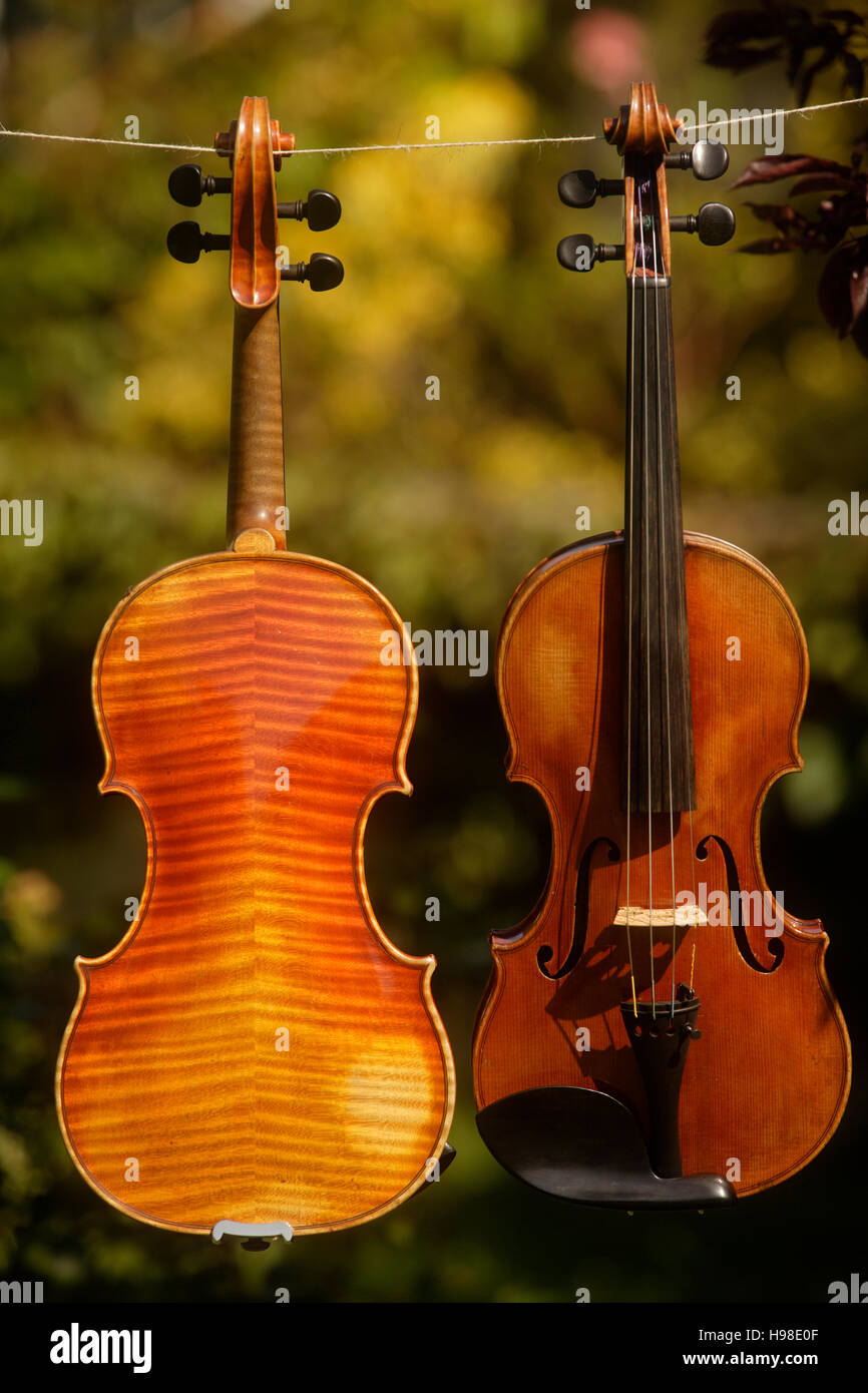 Violin view from back violin hi-res stock photography and images - Alamy