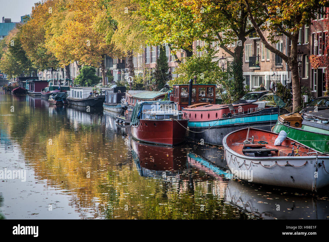 Beautiful canals in Amsterdam, the Netherlands Stock Photo - Alamy