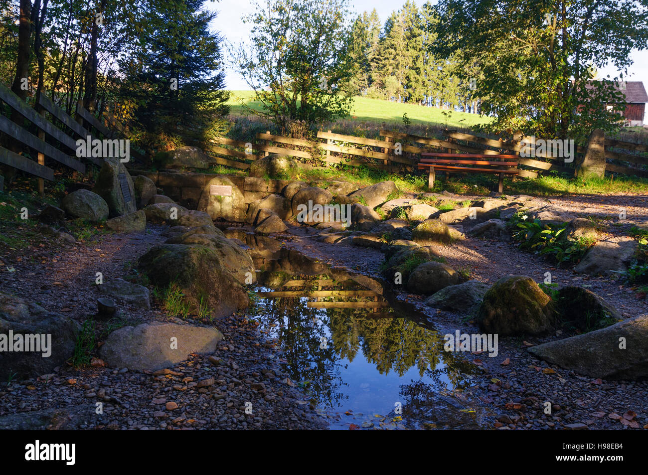 Furtwangen im Schwarzwald: Source of stream Breg, a source of the ...