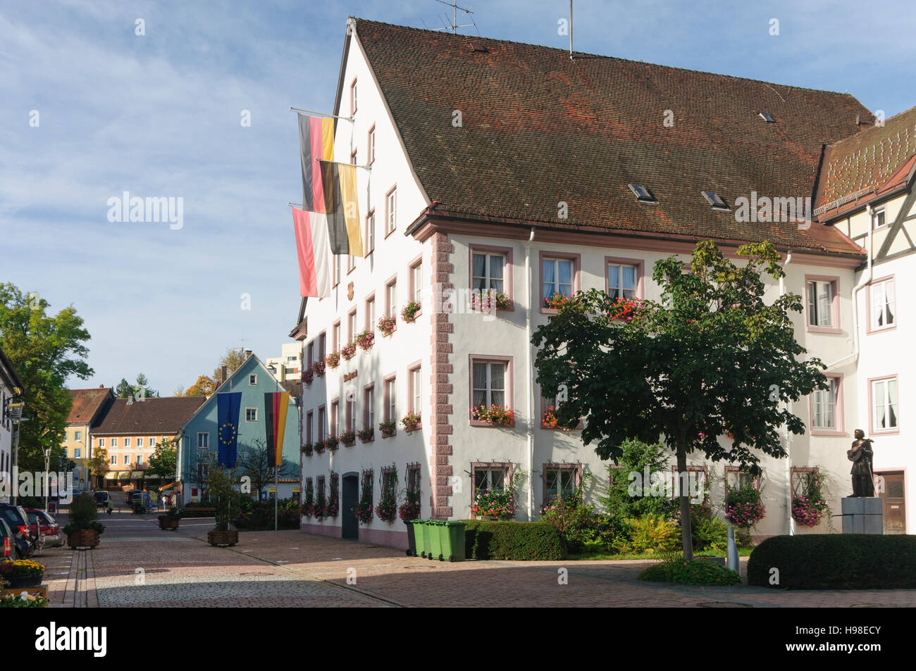 Furtwangen im Schwarzwald: town hall, Schwarzwald, Black Forest, Baden ...