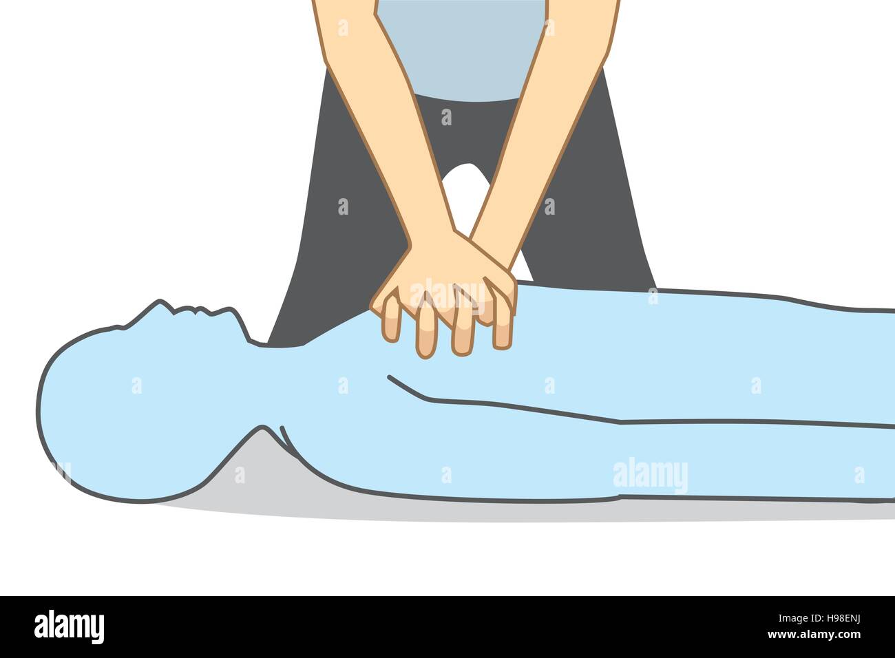 Cpr illustration hi-res stock photography and images - Alamy