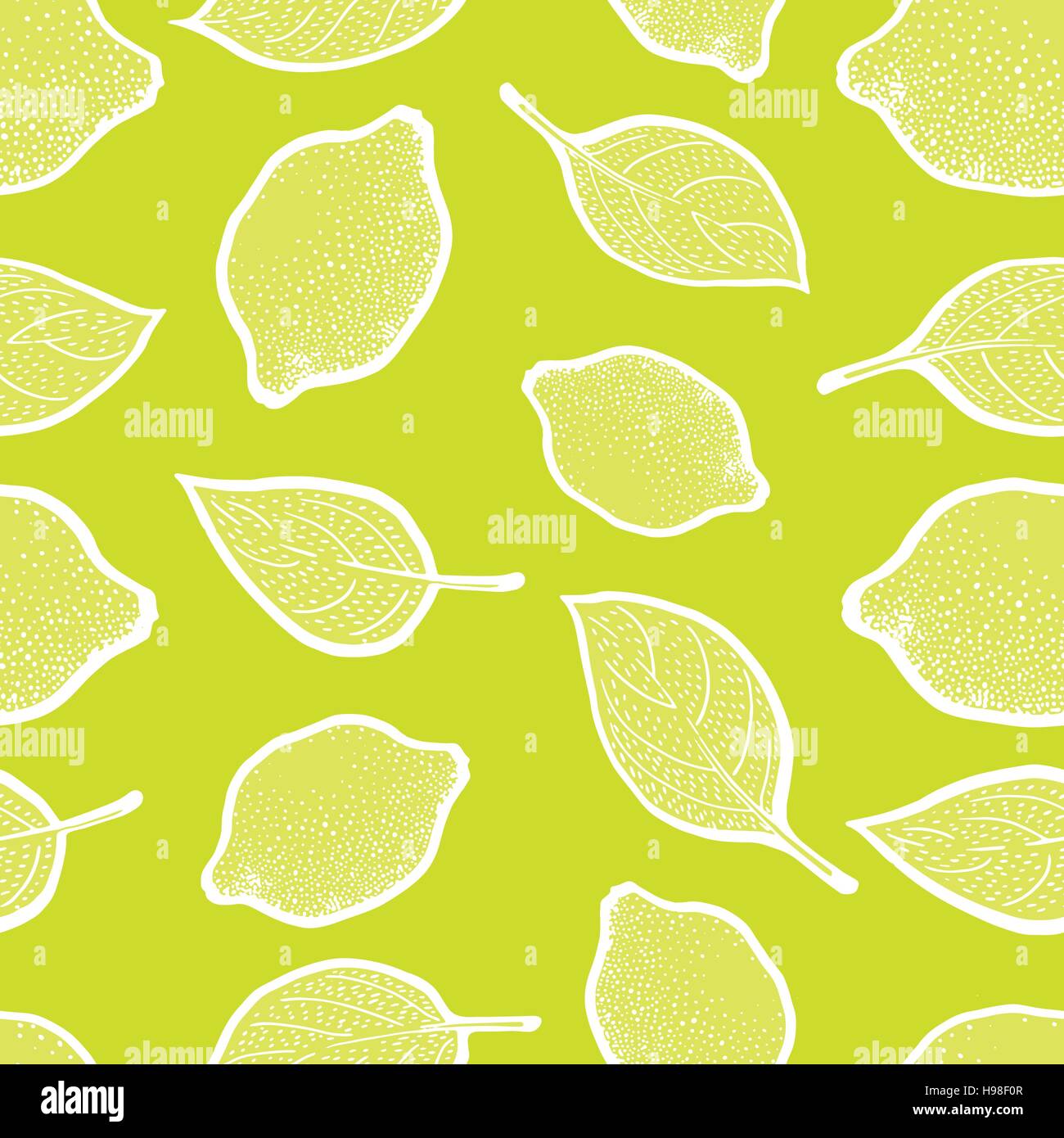 Seamless vector Pattern with Lemon Leaves Stock Vector Image & Art - Alamy