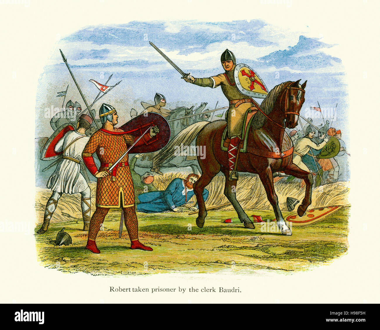 Robert Curthose Duke of Normandy being captured at the Battle of ...